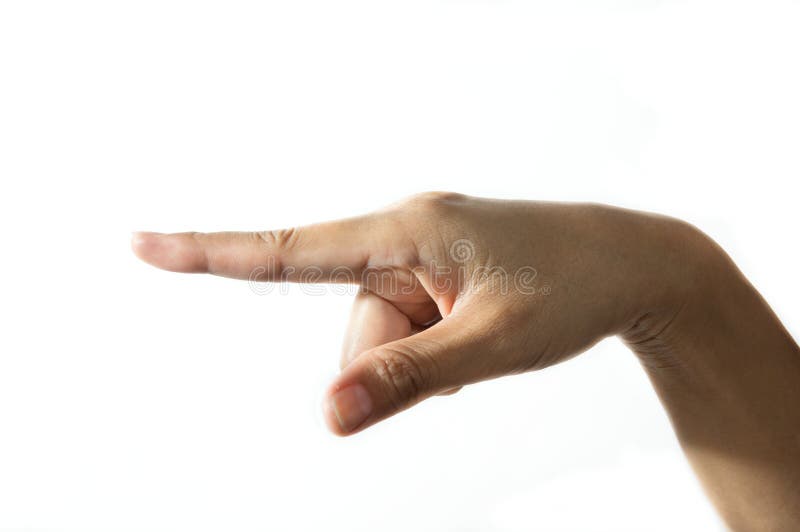 Woman Hand Pointing Fingers. Stock Image - Image of symbol, finger ...