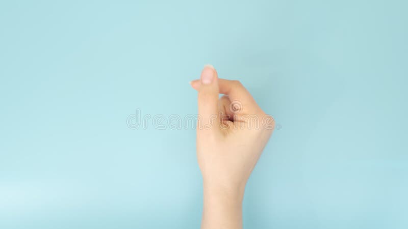 Woman Hand Raising, with Finger Snapping Gesture Stock Footage - Video ...