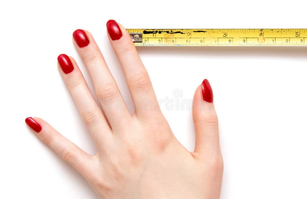 Woman hand with ruler stock photo. Image of hands, lady - 2110324