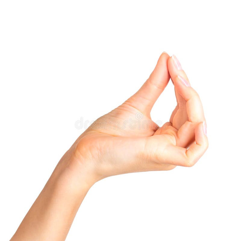 Woman Hand Showing Picking Up Pose Or Holding Stock Image Image Of Manicure Background 130758071