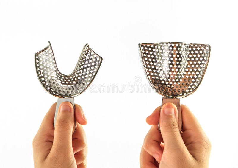 Woman Hand Sign with Upper and Lower Trays Stock Image - Image of ...