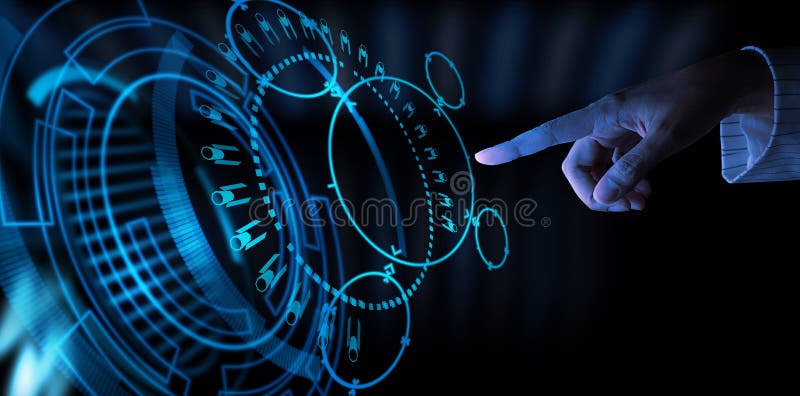 Woman Hand in Suit Using Hud Interface with Artificial Intelligence ...