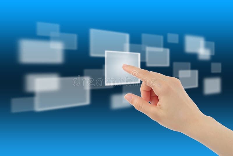 Touching screen stock photo. Image of equipment, media - 29916250