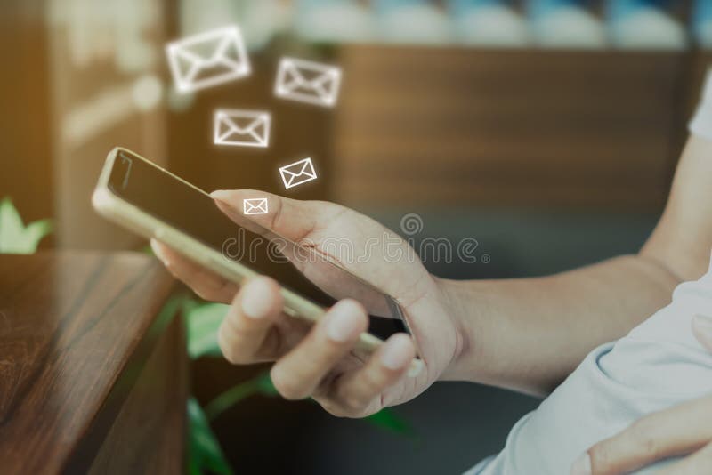 Woman Hand Using Smartphone To Send and Recieve Email Stock Image ... Woman Hand Using Smartphone To Send and Recieve Email Stock Image ...