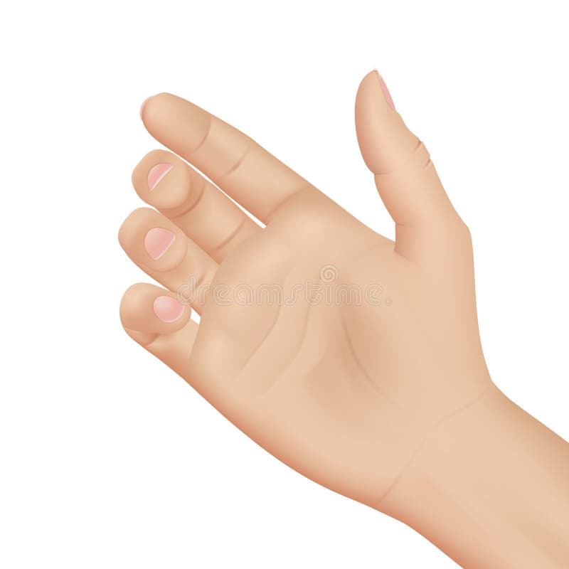 Hand Gesture Reach Something or Awaken from the Grave, Gradient Mesh ...