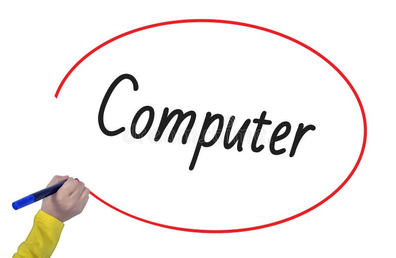 Woman Hand Writing Attendance with Marker Stock Image - Image of ...