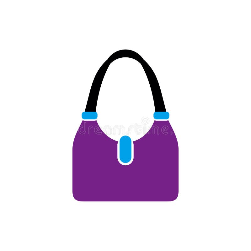 Woman Handbag Logo Design Template Stock Vector - Illustration of girl ...