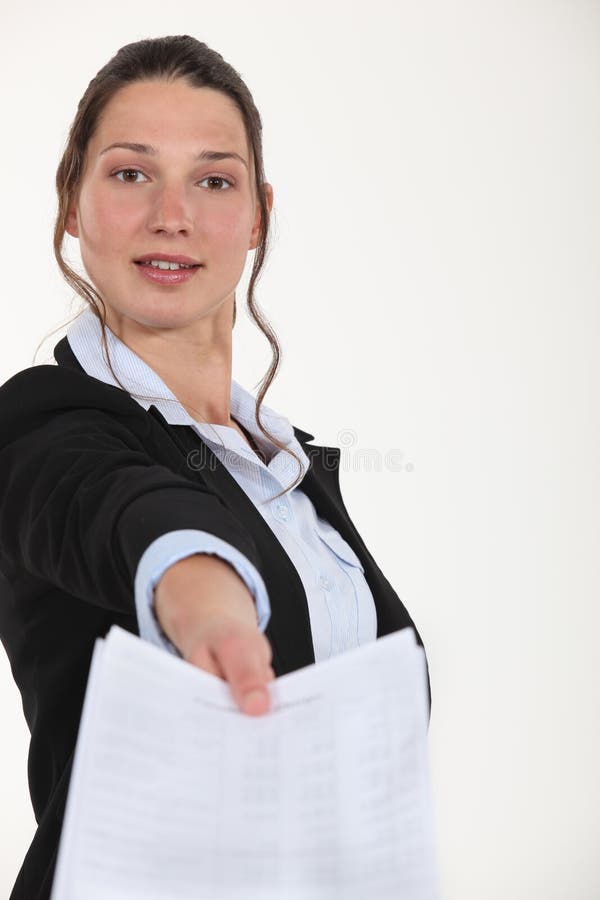 333 Woman Handing Over Paper Photos - Free & Royalty-Free Stock Photos ...