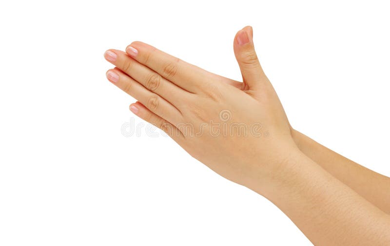 Woman Hands Hold Hands Together Stock Photo - Image of showing, human ...