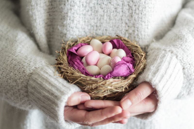 Easter easter with almonds stock image. Image of celebrate - 167567883