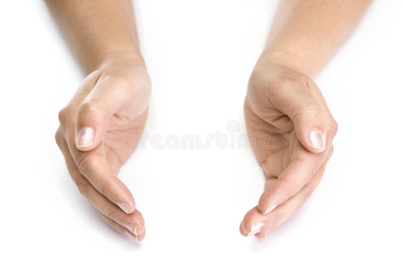 Woman Hands Isolated in White Background Stock Photo - Image of healthy ...