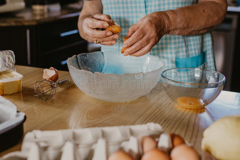 Traditional Making Desserts or Sweets Stock Photo - Image of cream ...