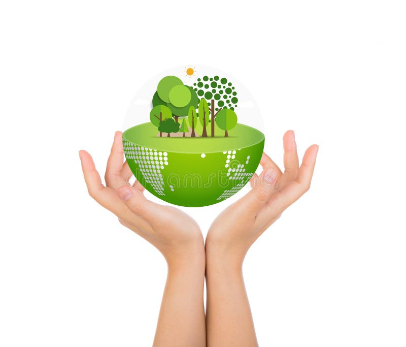 Woman Hands Over Body Hold Eco Friendly Earth Stock Photos - Free ...