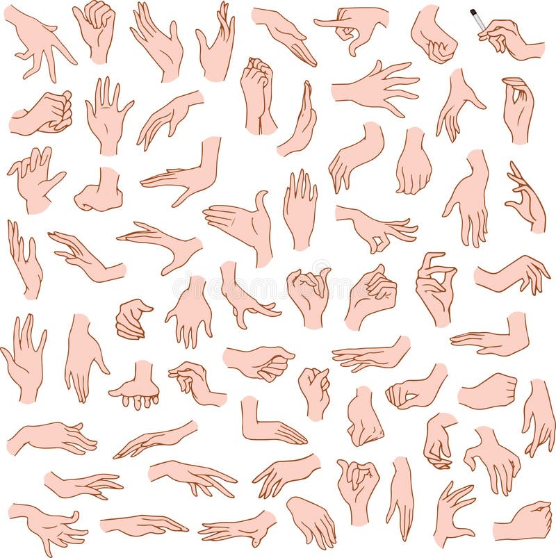 Woman Hands Pack stock vector. Illustration of invite - 40043946