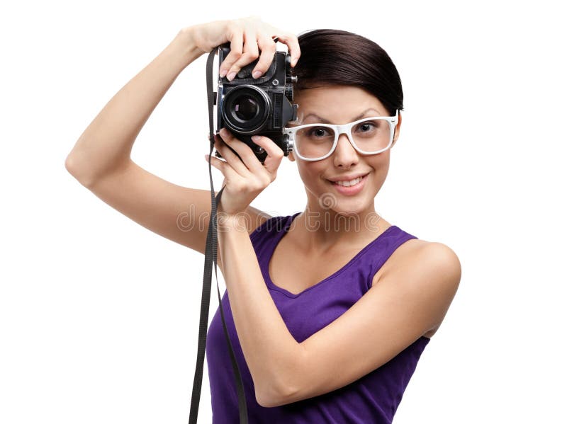 327 Girl Hands Professional Photographic Camera Stock Photos - Free ...