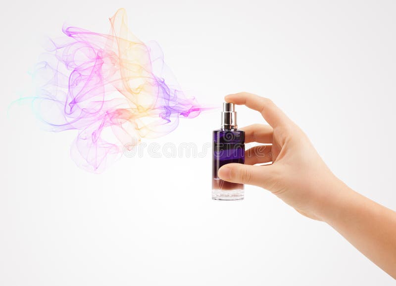 Woman Hands Spraying Perfume Stock Image - Image of liquid, hold: 88543973