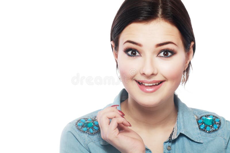 Woman happy stock image. Image of expression, happiness - 37803079