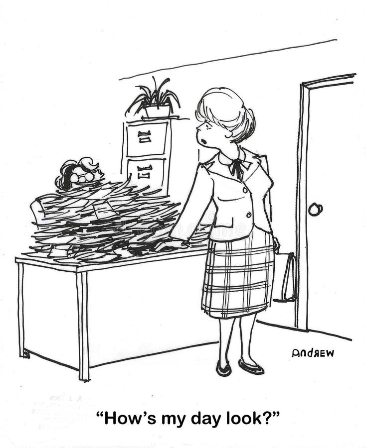 Busy Day Woman Stock Illustrations – 1,108 Busy Day Woman Stock ...