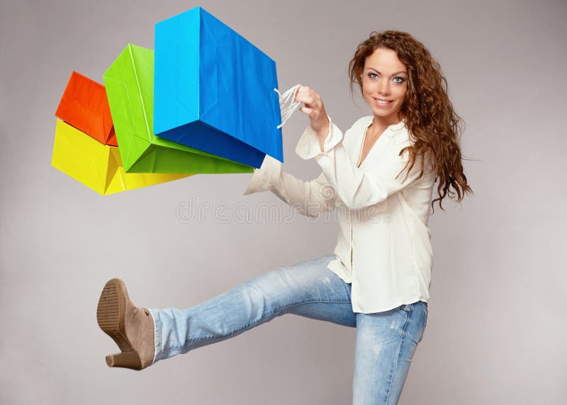 Spending spree stock photo. Image of bags, rich, shopping - 384658