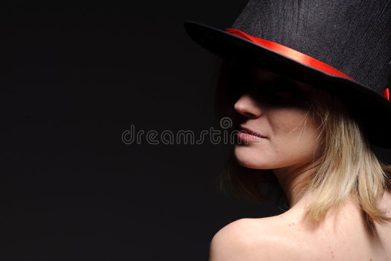 Woman in hat stock photo. Image of beautiful, elegance - 20772652