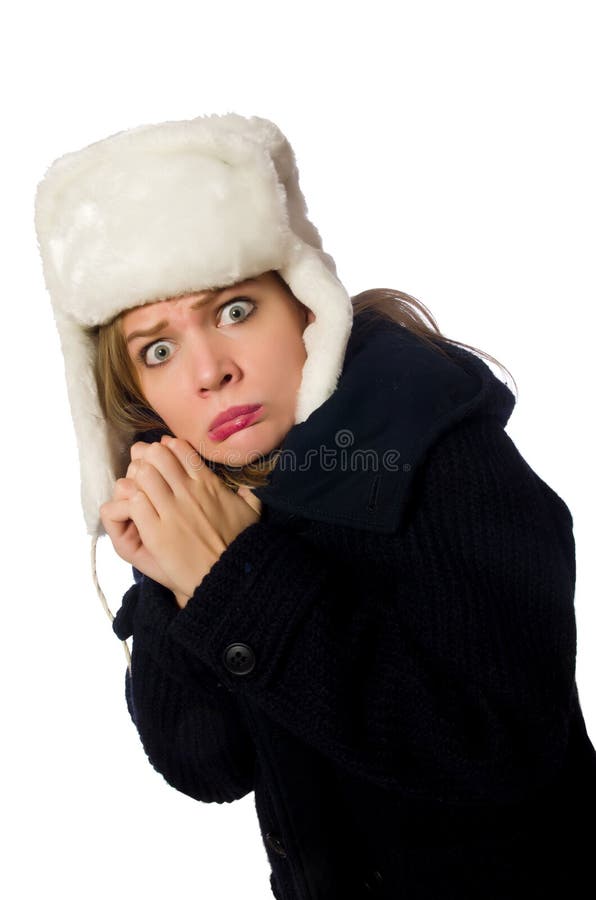 The Woman with Hat in Funny Concept Stock Image - Image of homeless ...