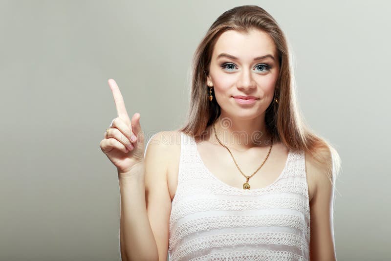 Woman have an idea stock image. Image of eureka, businesswoman - 68311869