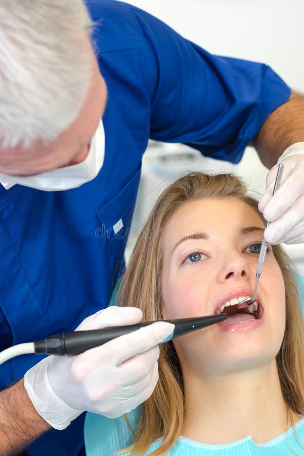 Woman Having Dental Check-up Stock Image - Image of examine, person ...