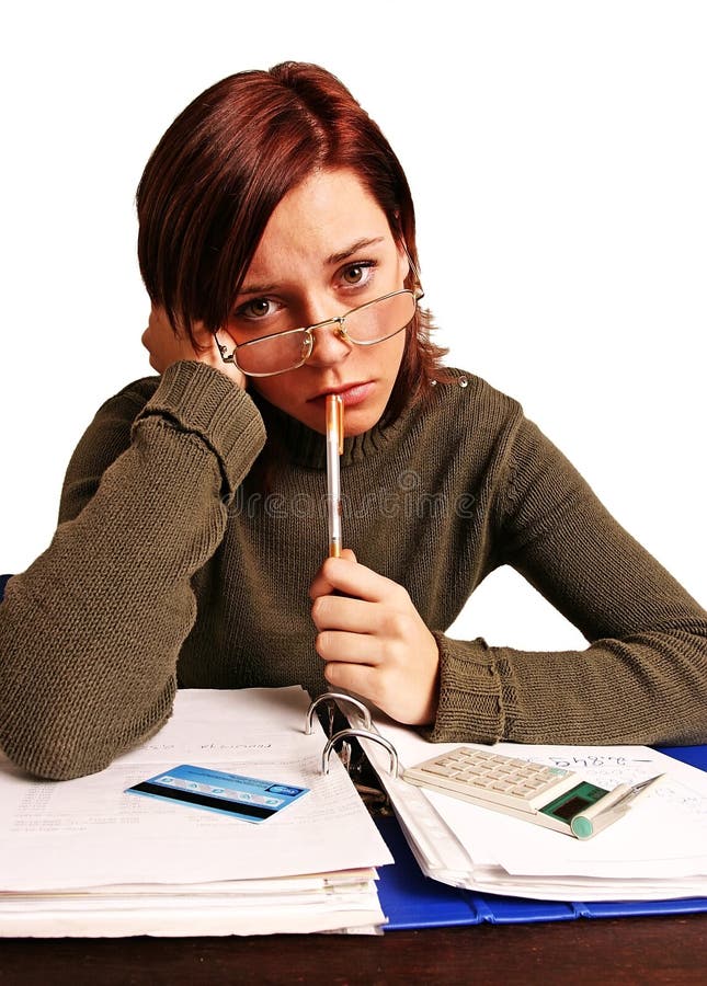 Woman Having Financial Problems Stock Photo - Image of bankrupt ...