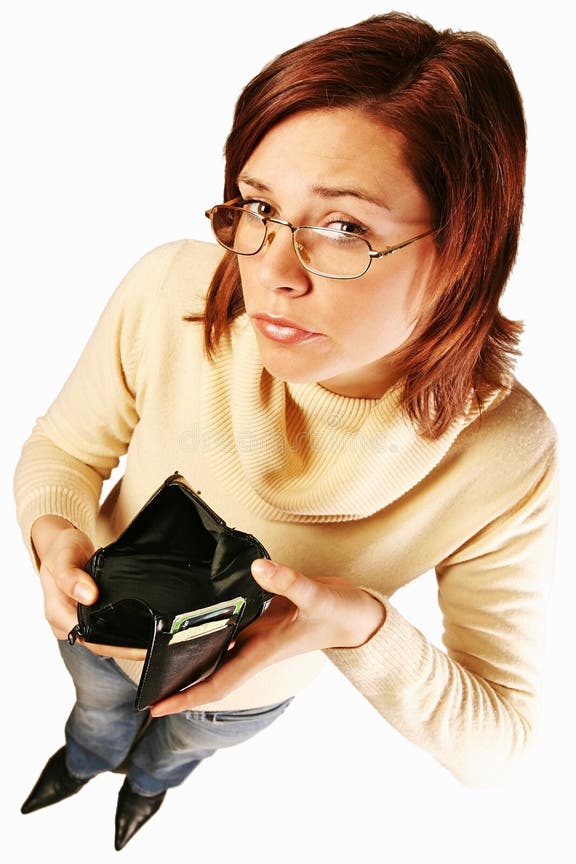 Woman Having Financial Problems Stock Image - Image of money, woman ...