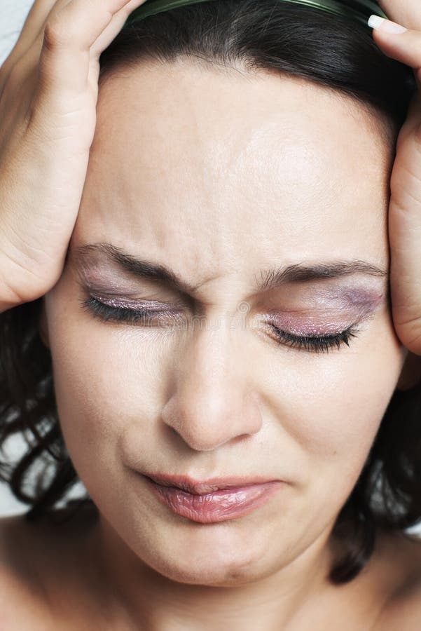 Woman Screaming from Headache Stock Image - Image of healthcare ...