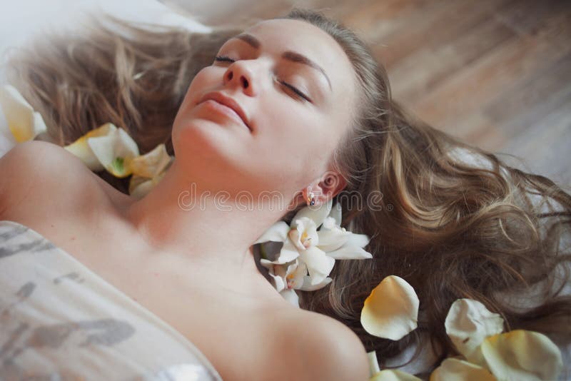 Woman Having Massage In The Spa Salon Body Care Stock Image Image