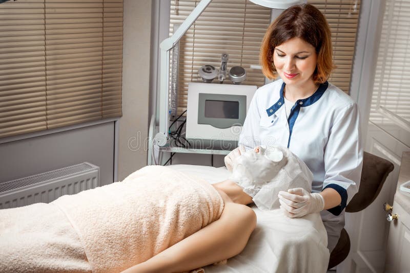 Woman Having Peeling in Spa Salon Stock Image - Image of bodycare ...