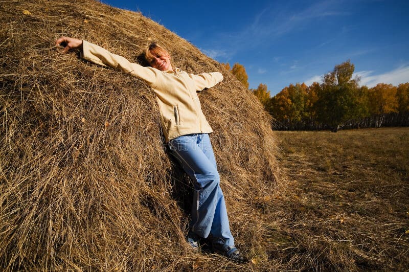 Woman On The Hay Picture. Image: 1612185