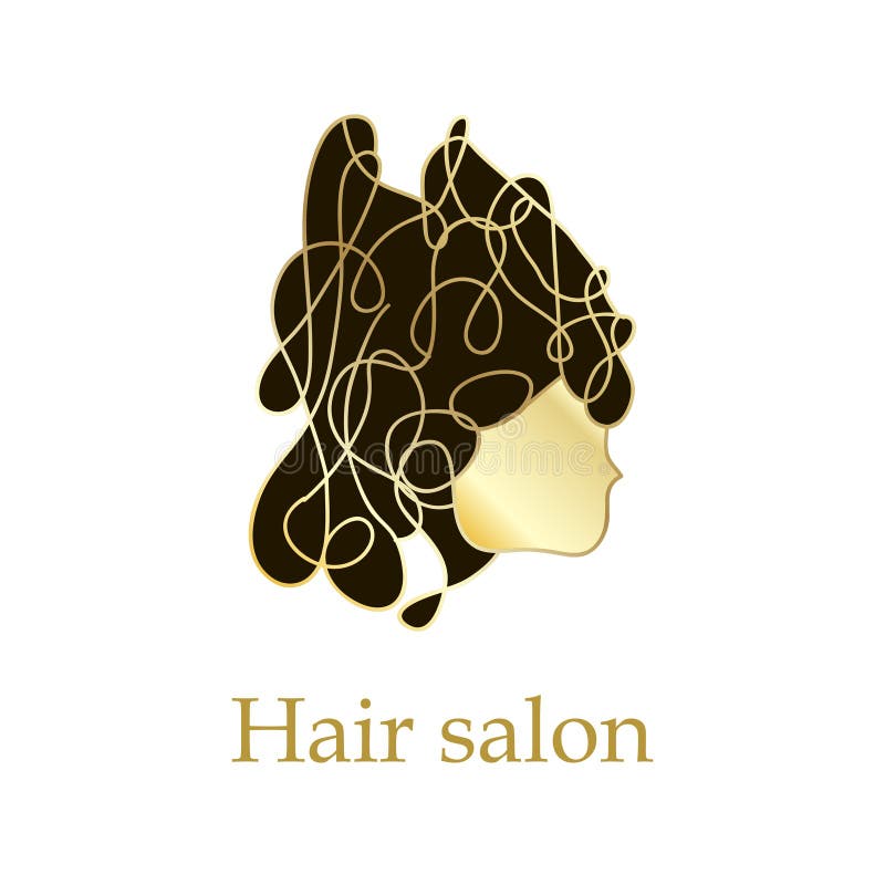 Woman Head Logo Design Vector Template Stock Vector - Illustration of ...