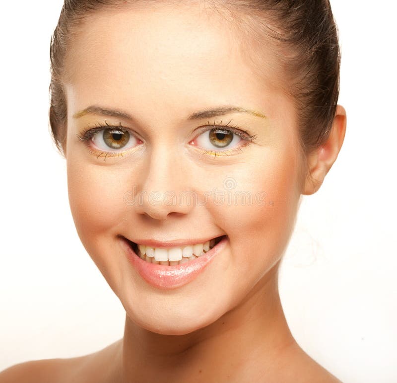 Woman with Health Skin of Face Stock Photo - Image of closeup, face ...