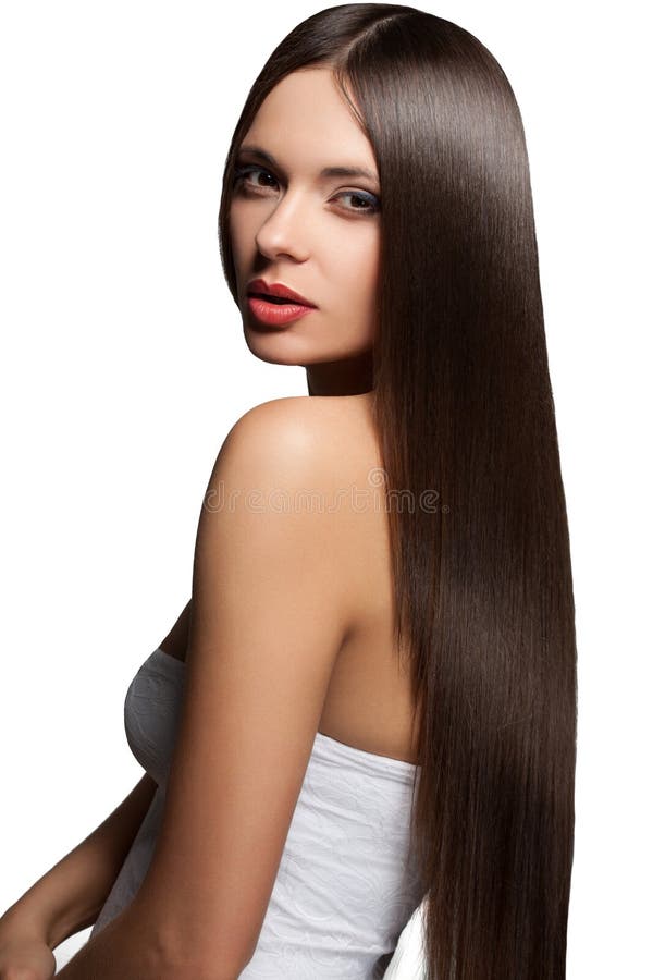 Woman with Healthy Long Hair. Stock Image - Image of long, face: 26090451