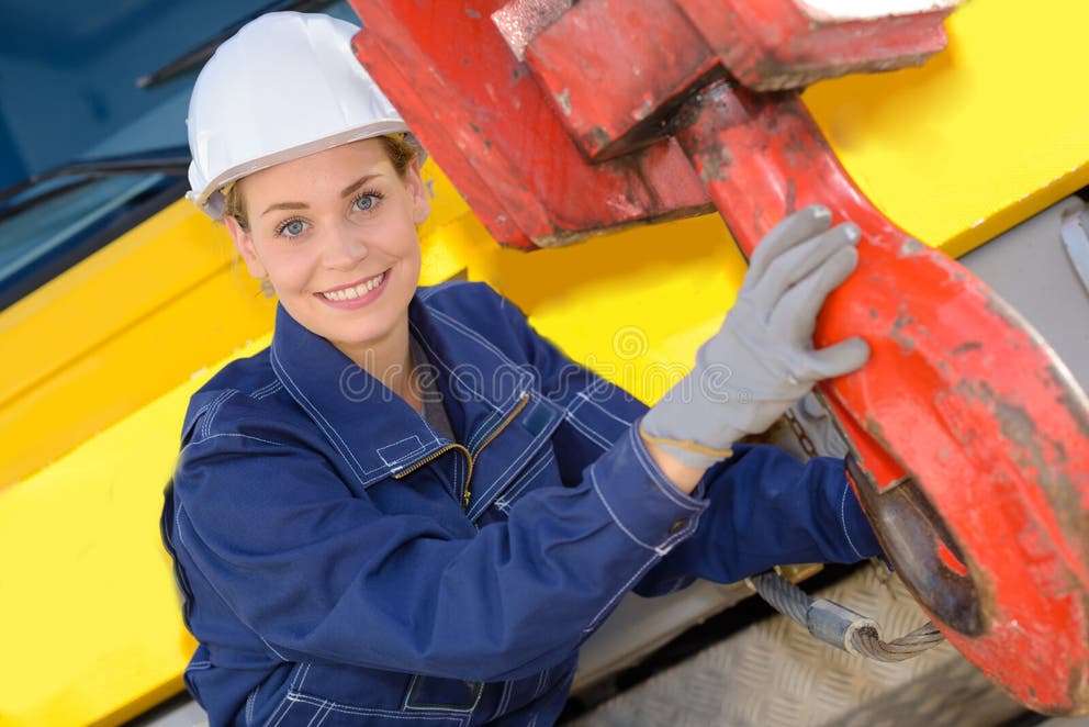 Woman Heavy Equipment Operator Stock Photo - Image of rule, operation ...