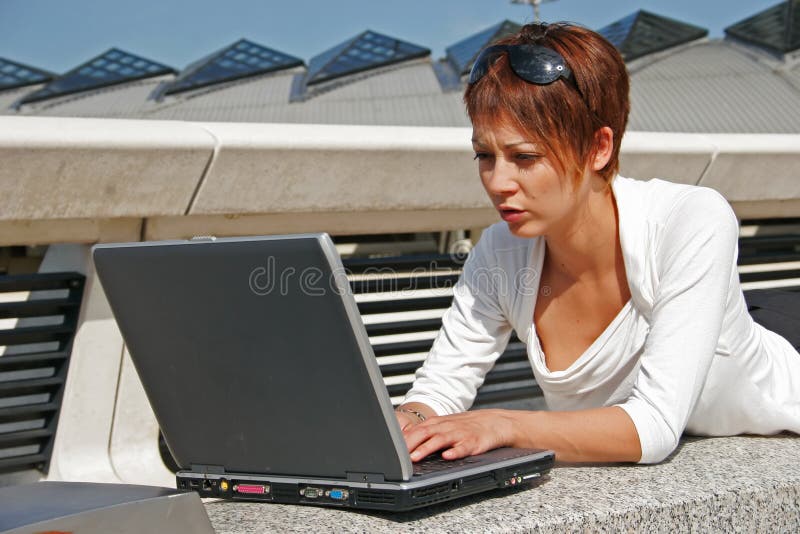 Woman And Her Computer Picture. Image: 2438367