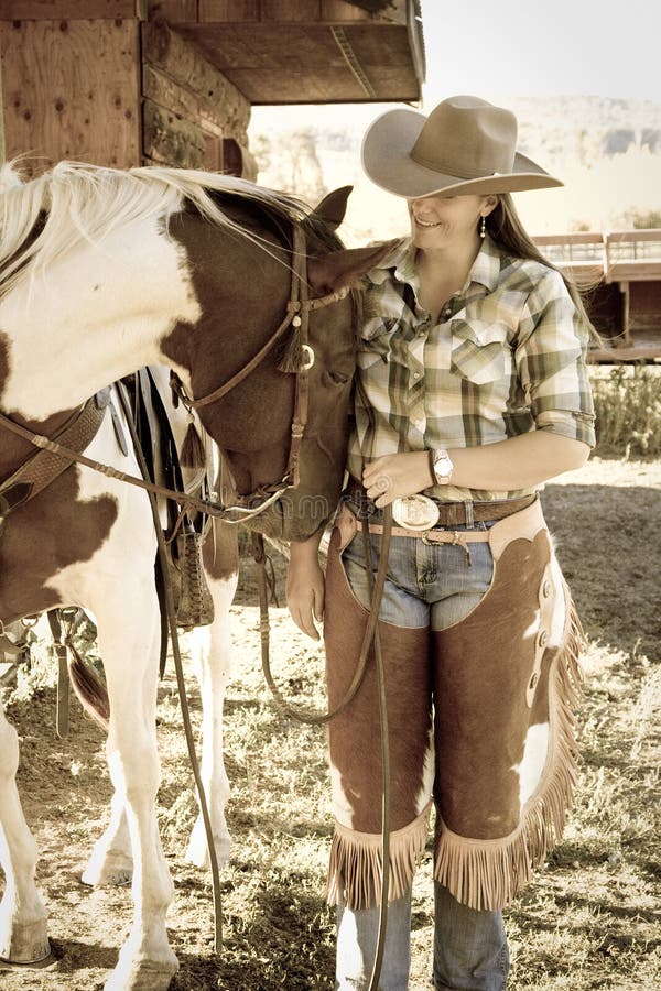 Woman with Her Horse stock image. Image of animal, horse - 20351331