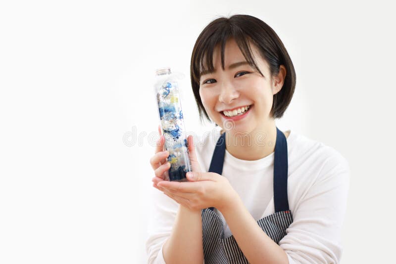Woman with ramune stock photo. Image of lifestyle, eating - 243903202