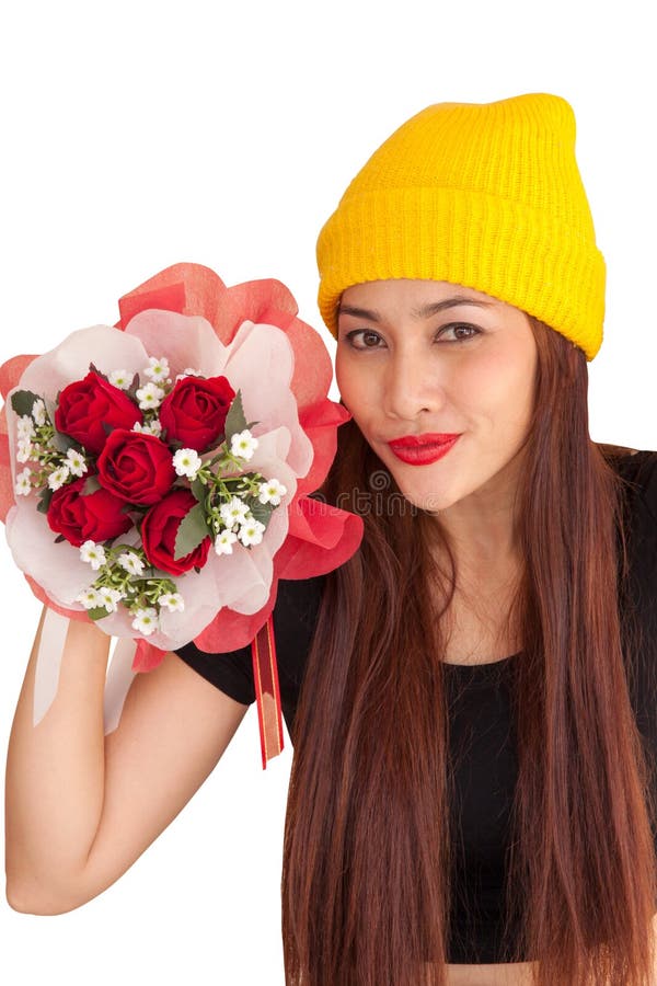 Woman Hib Hob Style Happy Vanlentine-21 Stock Image - Image of ...