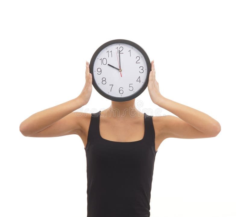 Woman Behind Large Clock Stock Photos - Free & Royalty-Free Stock ...