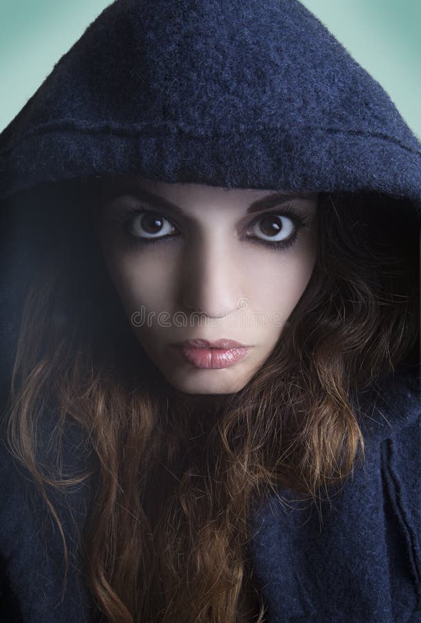 Woman hiding stock photo. Image of makeup, look, attractive - 46770818