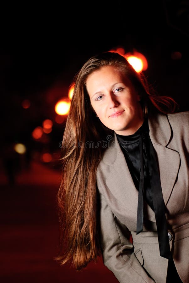 Woman at hight stock image. Image of dress, dancing, beauty - 16221679