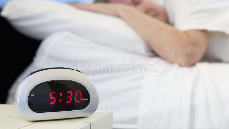 Woman Hitting Snooze on Alarm Clock Stock Video - Video of sleep, hand ...
