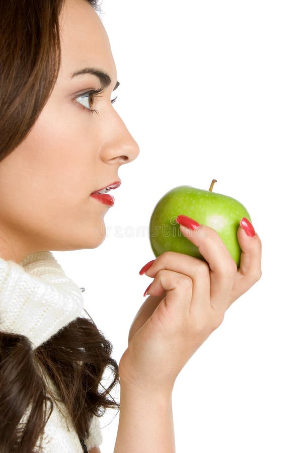 Apple Woman stock image. Image of healthy, diet, green - 1813741