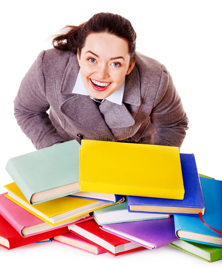 Woman holding book. stock photo. Image of cute, holding - 26141672