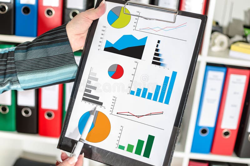 Graphical Analysis Concept on a Clipboard Stock Image - Image of ...