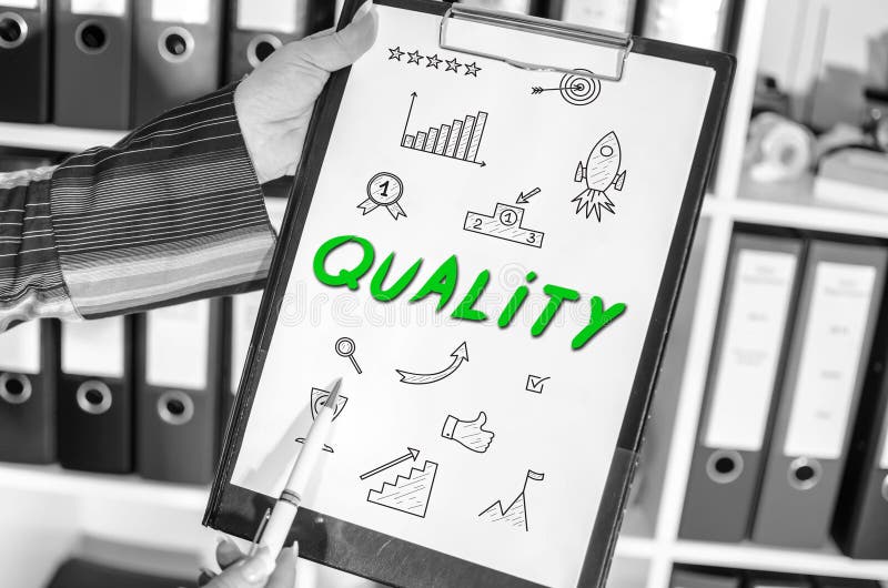 Quality Concept on a Clipboard Stock Image - Image of assurance ...
