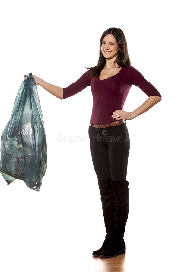 1,084 Girl Holding Garbage Bag Stock Photos - Free & Royalty-Free Stock ...
